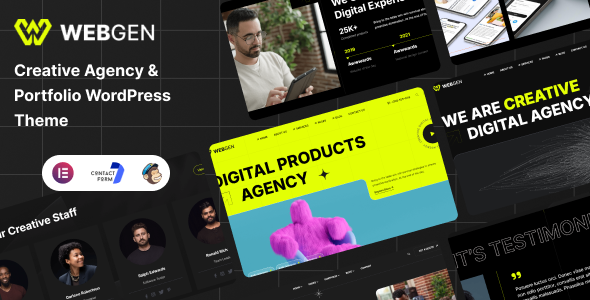 Webgen - Creative Agency & Portfolio WordPress Theme by shalik-theme
